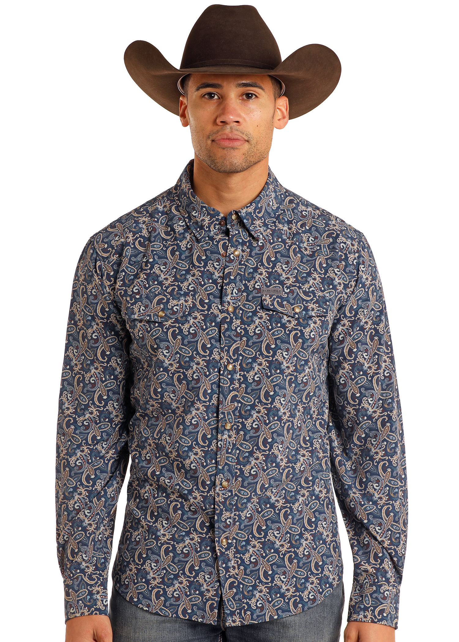 Men's Paisley Long Sleeve Performance Shirt | Panhandle Slim